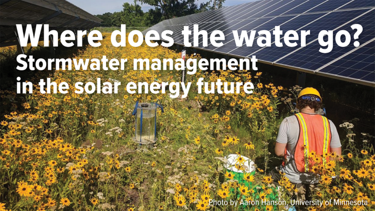Where does the water go? Stormwater management in the solar energy future